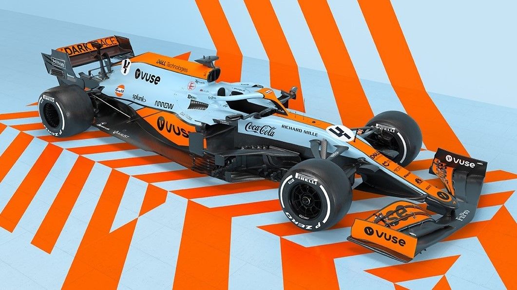 McLaren porta al GP di Montecarlo l'iconica livrea Gulf Oil