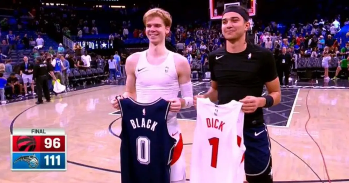 Gradey Dick Gives Coy Response To Hilarious Jersey Swap 8940