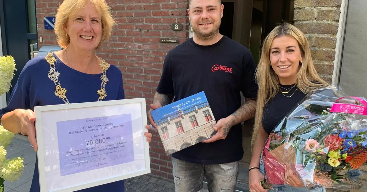 Marciano is de 70.000ste inwoner van Bergen op Zoom