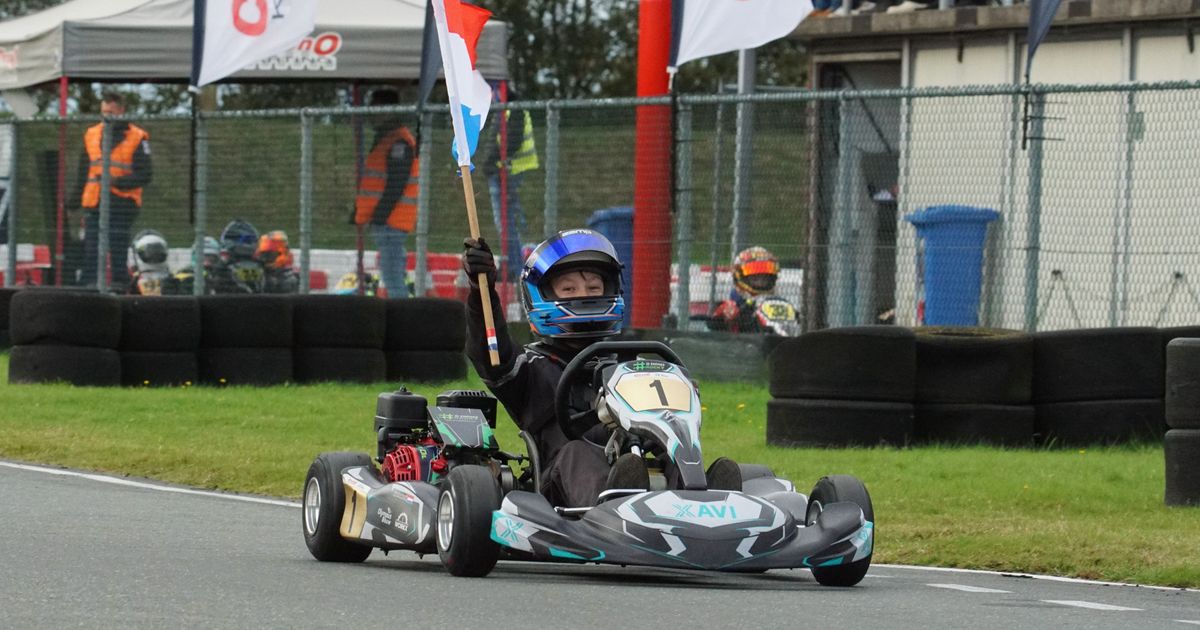 Xavi Radecke uit Bergen op Zoom is Nederlands kampioen karten