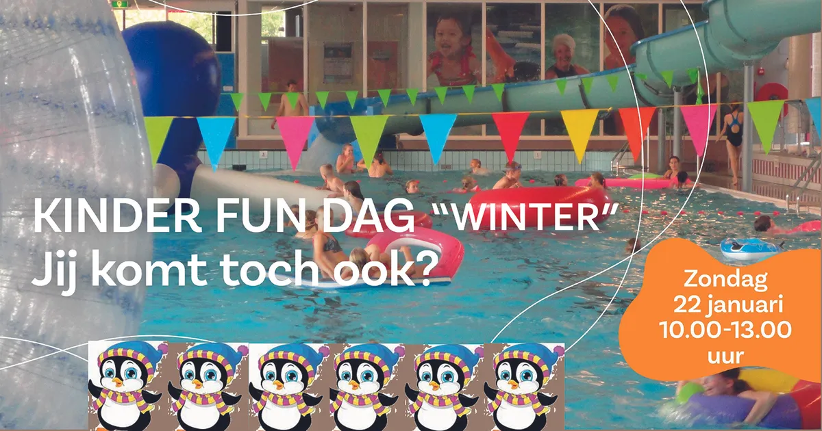 Waterpret tijdens de Kinder Fun Dag in Sportfondsenbad Beverwijk