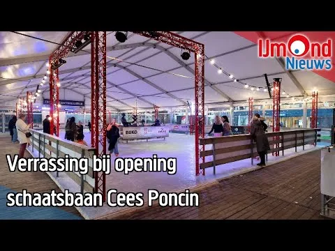 Cees Poncin ontvangt Koninklijke onderscheiding bij opening schaatsbaan