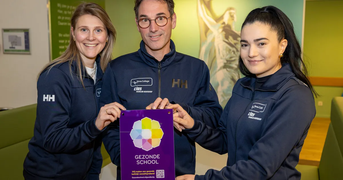 CIOS Haarlem Hoofddorp behaalt vignet Gezonde School thema Bewegen en sport