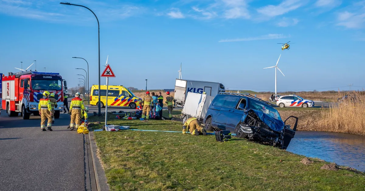 Zwaargewonde bij ernstig ongeluk in Waalwijk
