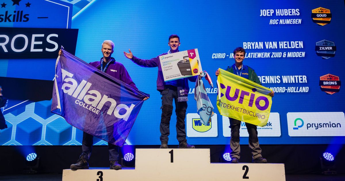 Podiumplaatsen Curio tijdens Nederlands Kampioenschap Skills The Finals