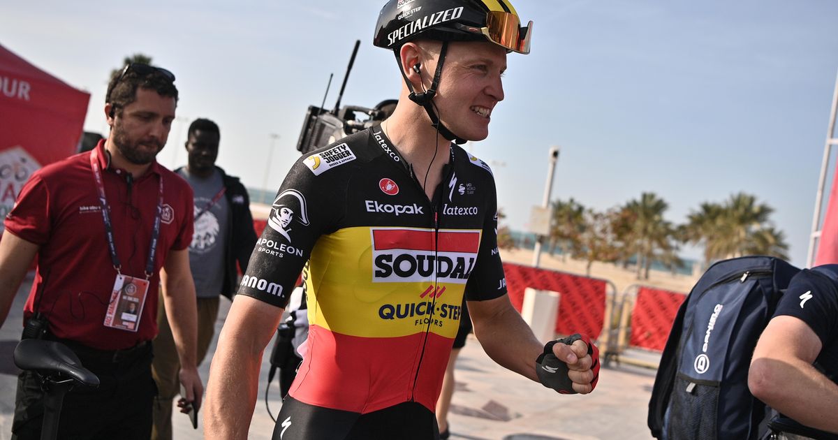 Tim Merlier, tras conseguir en la sexta etapa su tercera victoria del ...