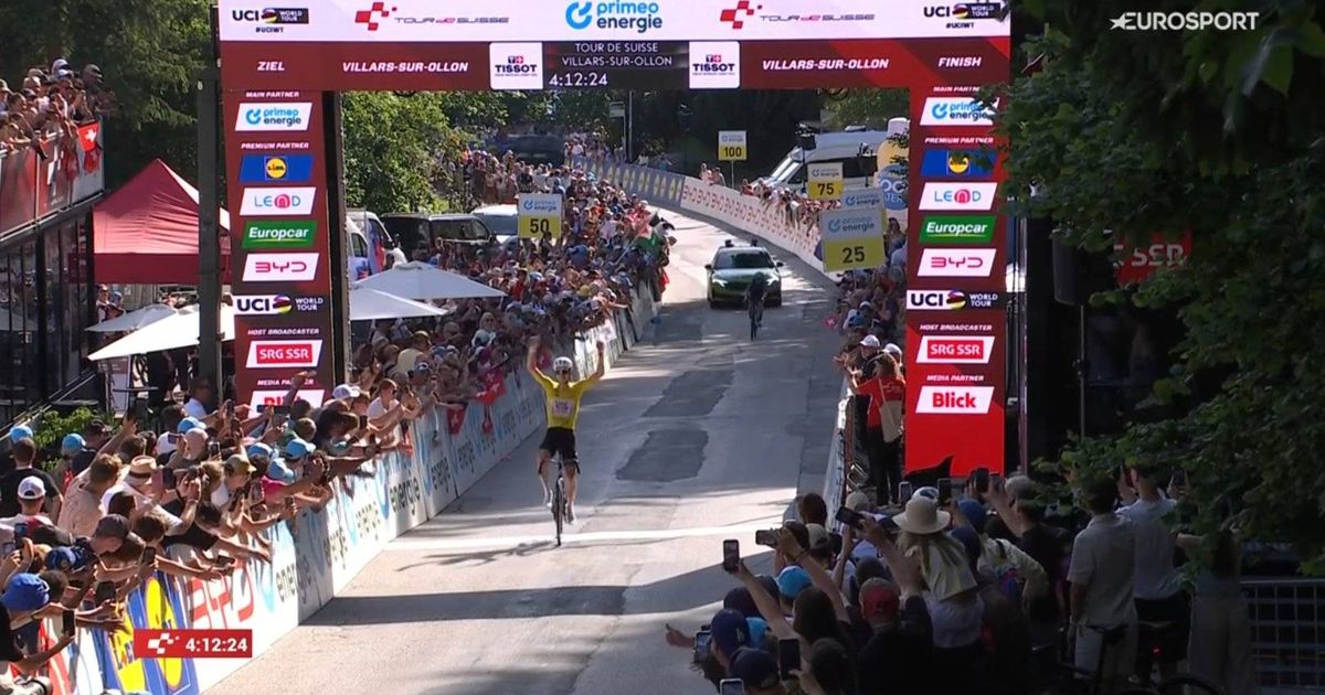 Resultados Vuelta a Suiza 2026 Etapa 5: Recital de Tadej Pogacar en el ...