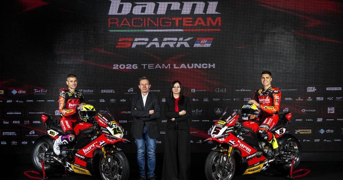 SBK 2026, Barni Spark team unveiled: big ambitions with Bautista–Montella