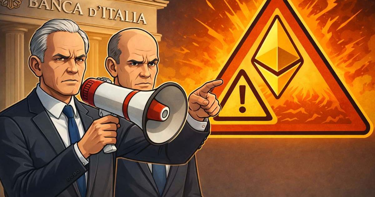 Italiaanse centrale bank waarschuwt: Als ETH crasht, stort de hele ...