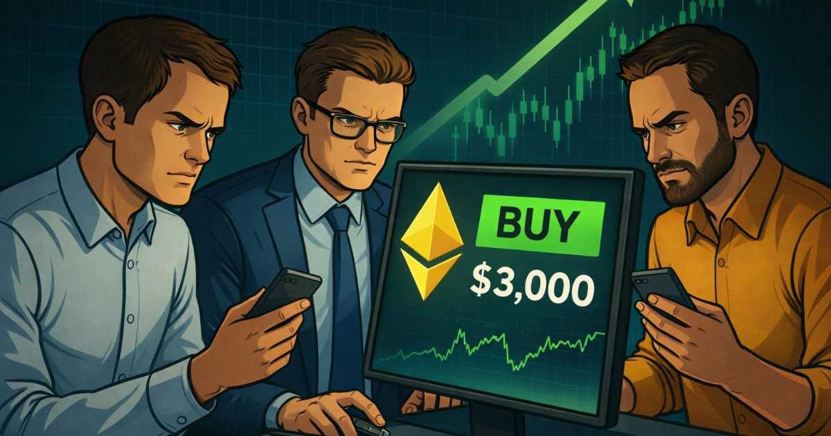 Ethereum-handelaren bijten door: Sterke accumulatie boven $3.000 houdt ...