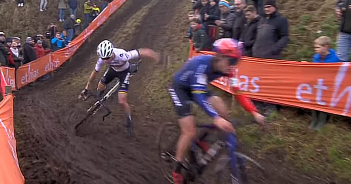 VIDEO: Fem van Empel crashes out of race winning contention in Hulst