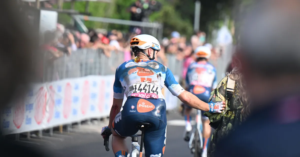 Fabio Jakobsen abandons Giro d'Italia after being wounded in mass ...