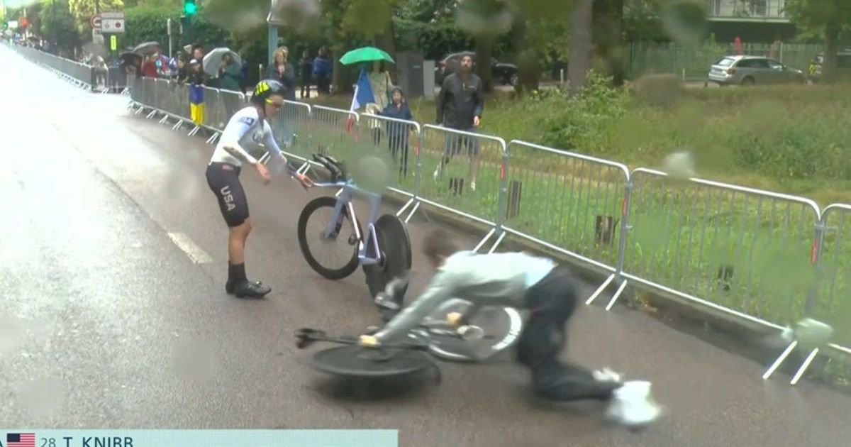 VIDEO: American Taylor Knibb crashes three times during Olympic time ...