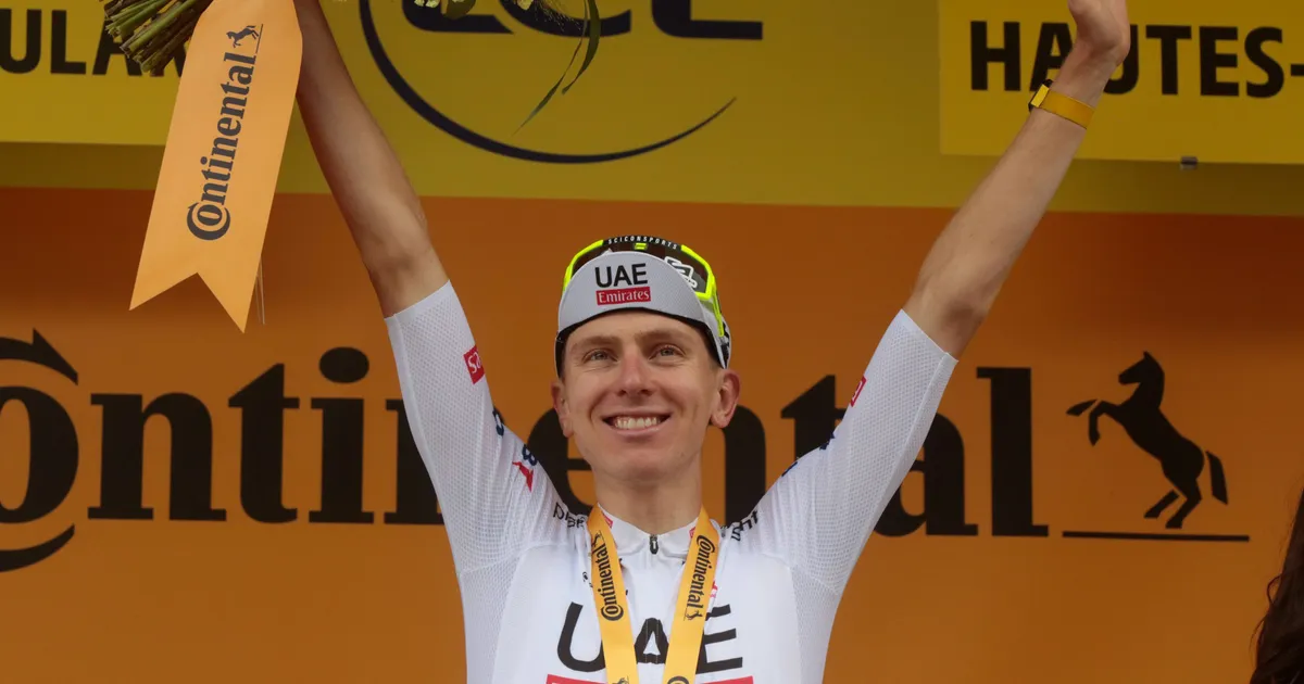 Tadej Pogacar shows off watch worth over 300,000 euros during victory ...