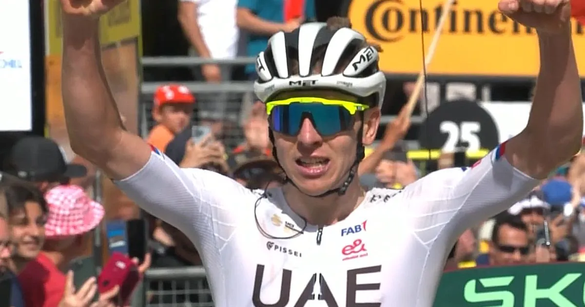 "I wanted to hit hard today" - Tadej Pogacar smashes Tour de France ...