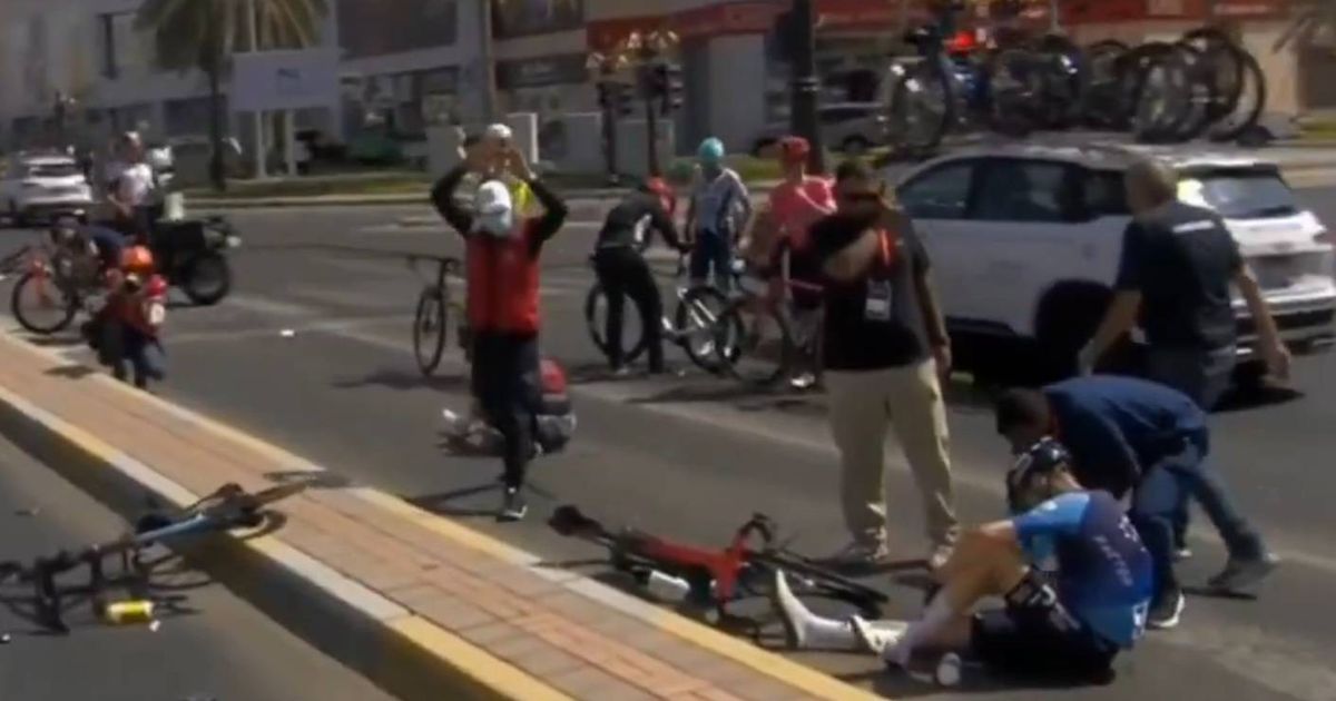 VIDEO | Chris Froome crashes out of UAE Tour