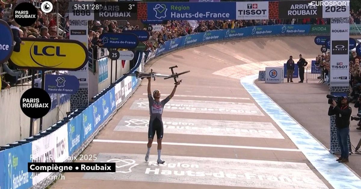 Hat-trick in hell! Mathieu van der Poel sees off Tadej Pogacar's ...