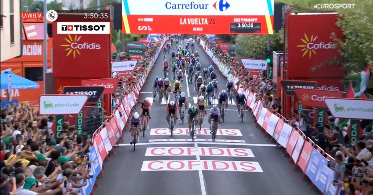 Vuelta a Espana stage 19 results - Jasper Philipsen beats Pedersen and ...