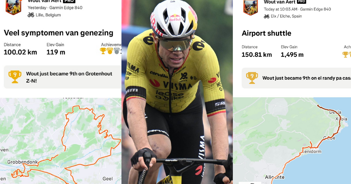 Wout Van Aert hits the ground running after a short illness briefly ...