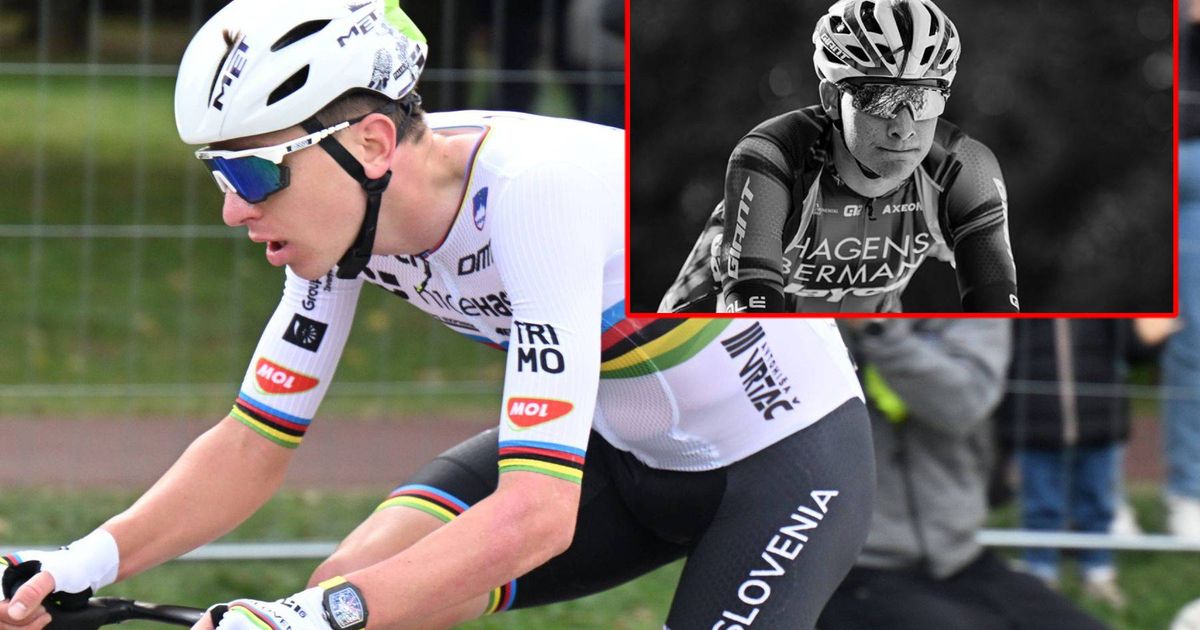 Tadej Pogacar takes part in tribute ride to late Italian rider