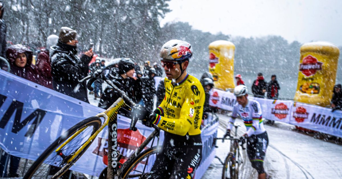 Back on the bike already! Wout van Aert rides outside as gruesome ...