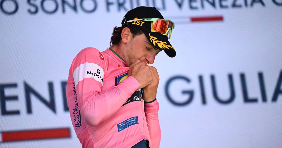 "It was not the best day to wear my first maglia rosa": Giulio Ciccone ...