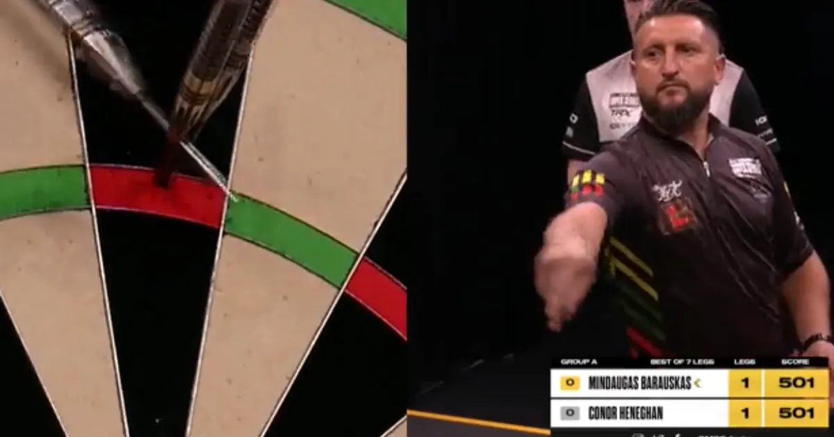 VIDEO: Hoeveel punten is deze worp van Mindaugas Barauskas waard volgens jou?