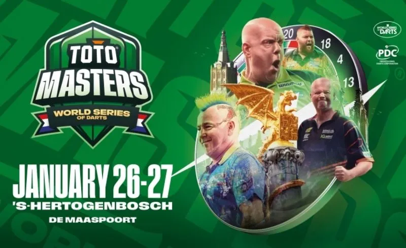 Dutch Darts Masters: 5 Nederlanders naar de kwartfinale in 's-Hertogenbosch