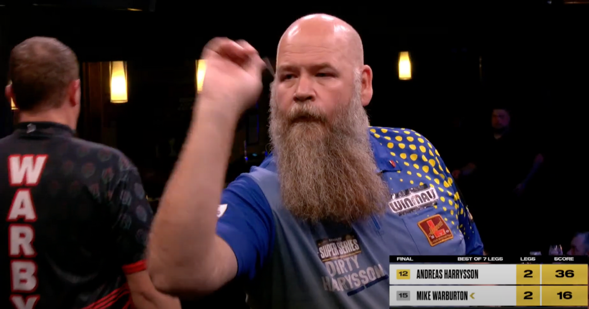 Andreas Harrysson oppermachtig tijdens PDC Nordic & Baltic Tour in IJsland
