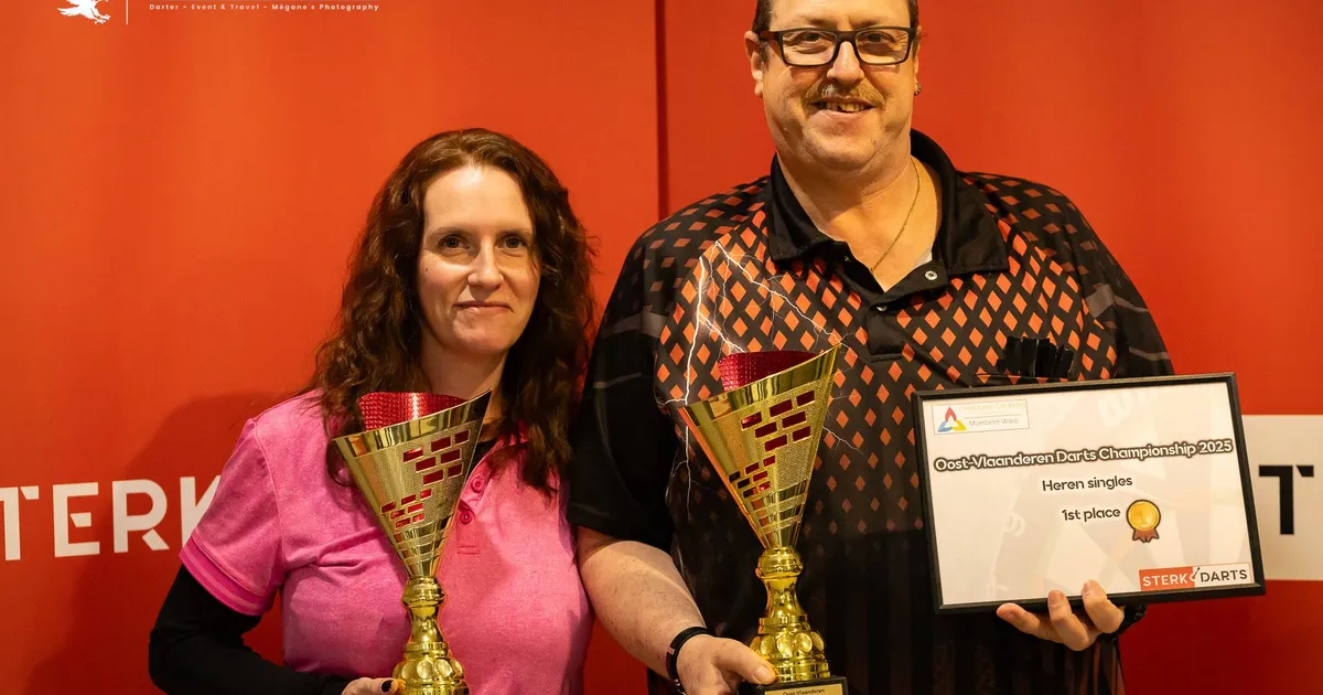 Patrick de Backer en Cindy van den Borre winnen Oost-Vlaanderen Darts ...