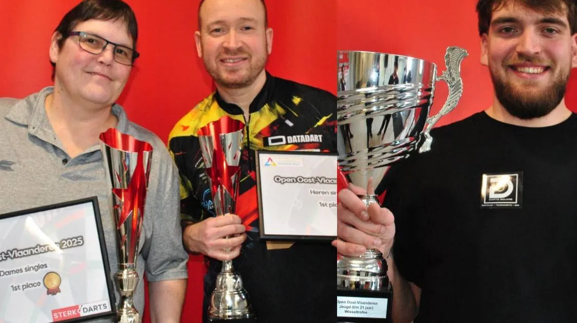 Geert De Vos, Ingrid Thijs en Lucas Adams regeren Open Oost-Vlaanderen 2025