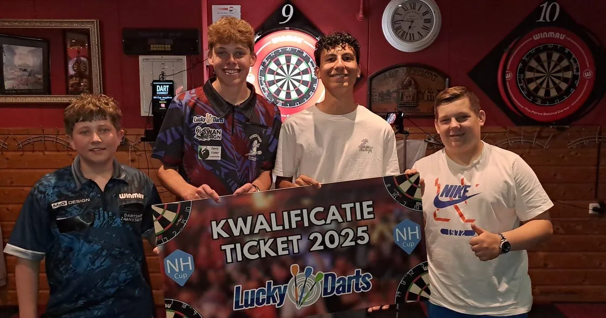 Quinn Sneeboer, Ryan Schipper, Kai Burger en Joe van Gend geplaatst ...