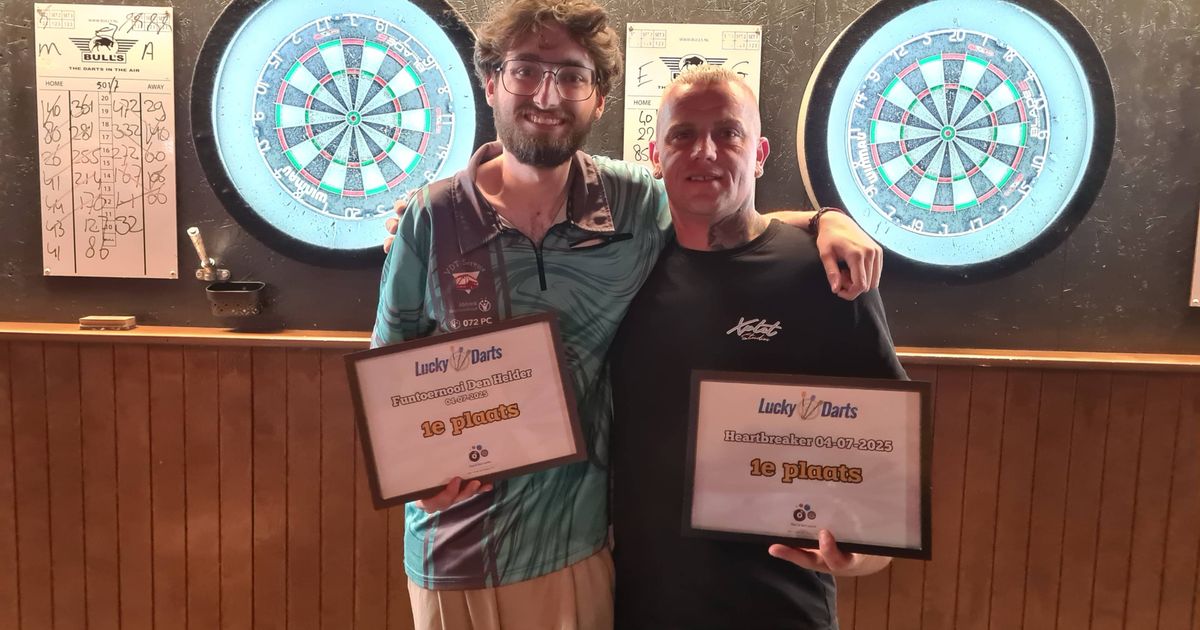 Lucky Darts Funtoernooien gewonnen door Arcangelo Tardio en Rick Tolsma
