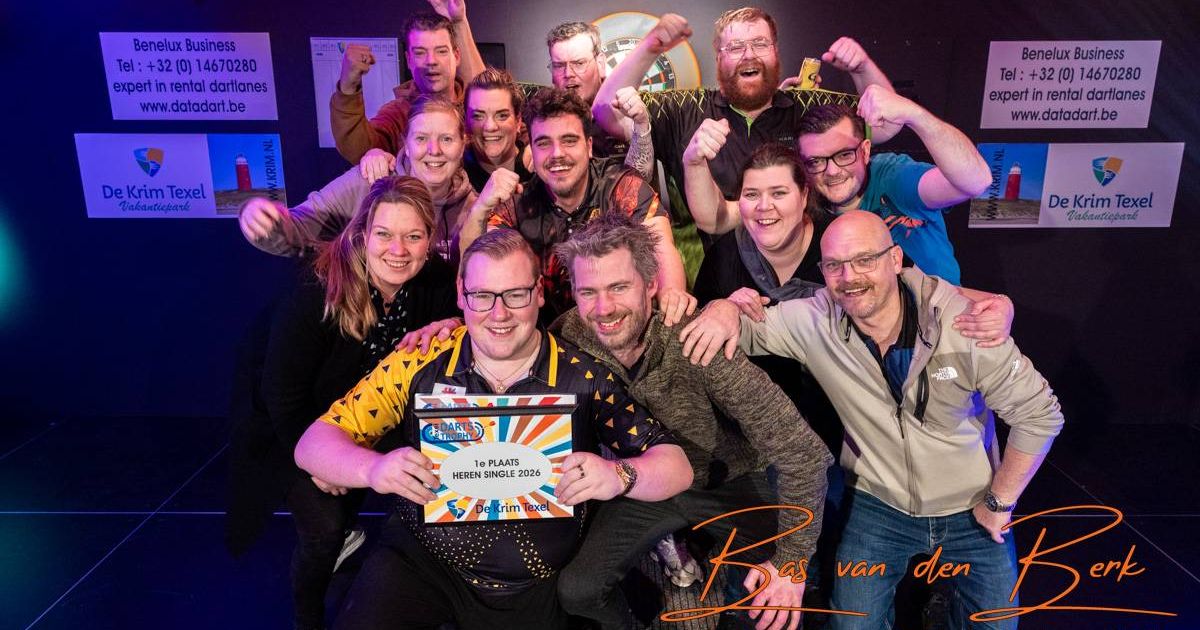 Marvin van Velzen en Kelly Streef pakken singletitels van Texel Darts ...