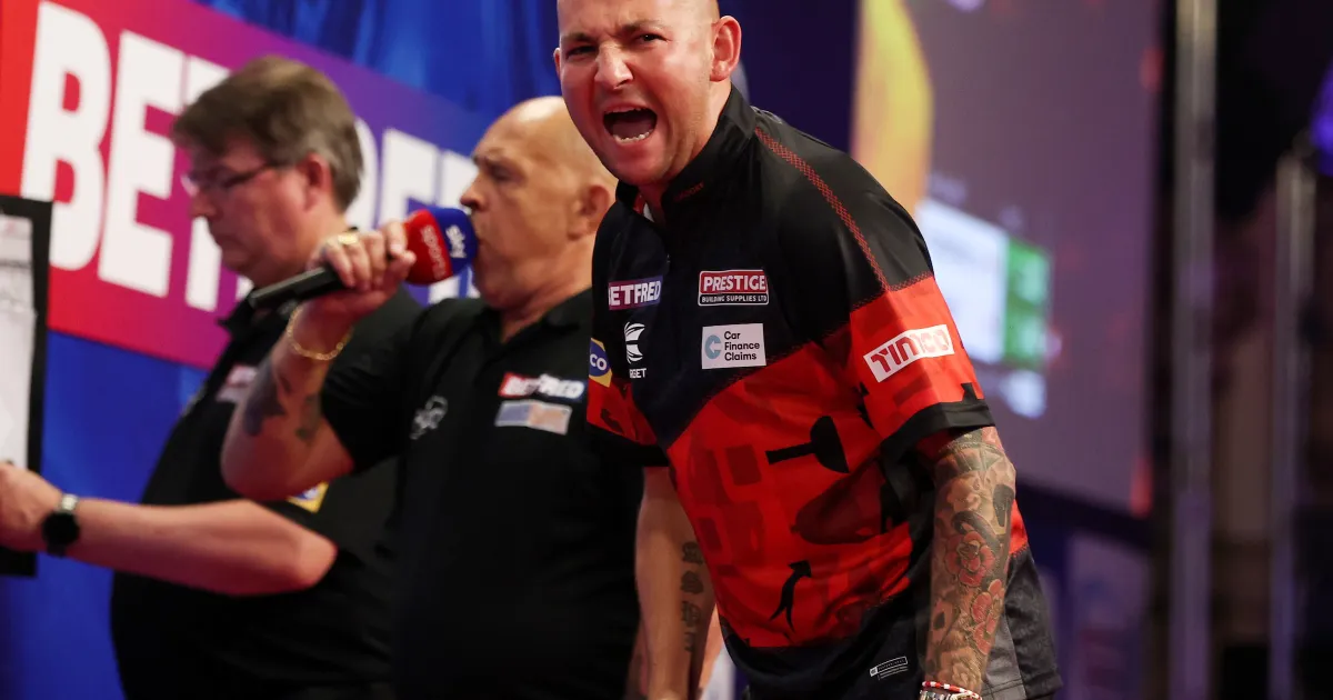 Nathan Aspinall battles from the brink to topple Dirk van Duijvenbode ...