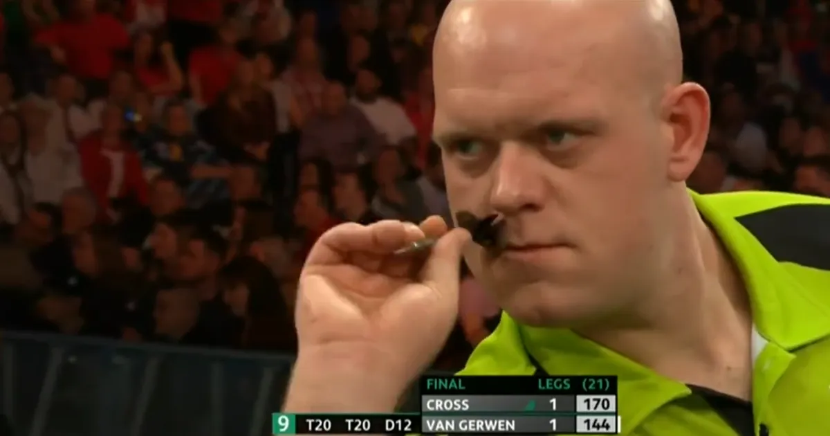 THROWBACK VIDEO: Michael van Gerwen throws nine-darter in final of ...
