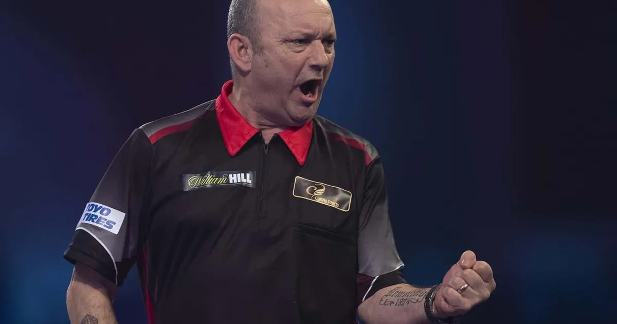 Darren Webster, Boris Krcmar, Rusty-Jake Rodriguez and Florian Hempel ...