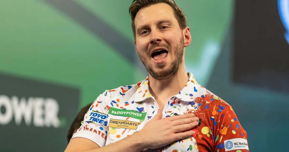 Florian Hempel achieves a slice of PDC history in hitting nine-dart ...