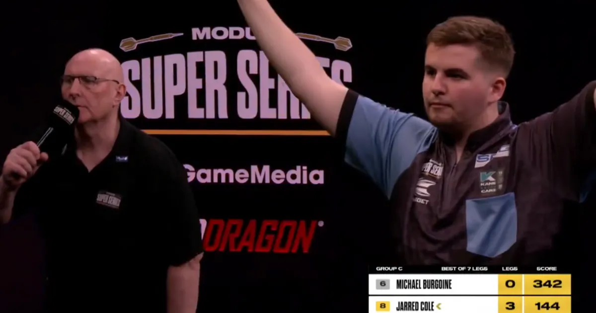 VIDEO: Jarred Cole strikes perfection with nine-darter on MODUS Super ...