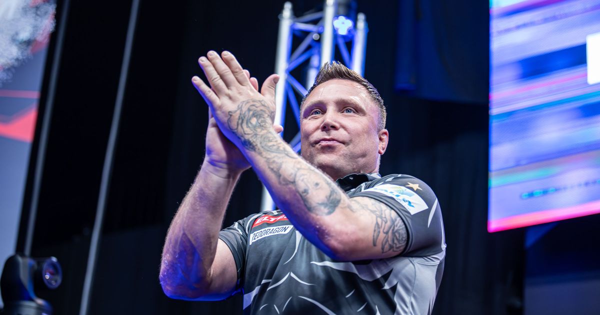 Gerwyn Price hammers Gian van Veen with 105 average as Josh Rock edges ...