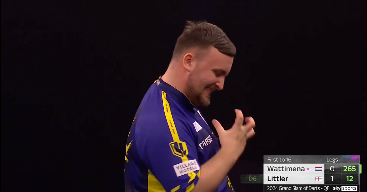 (VIDEO) Luke Littler misses double 12 for nine-dart finish and nearly ...
