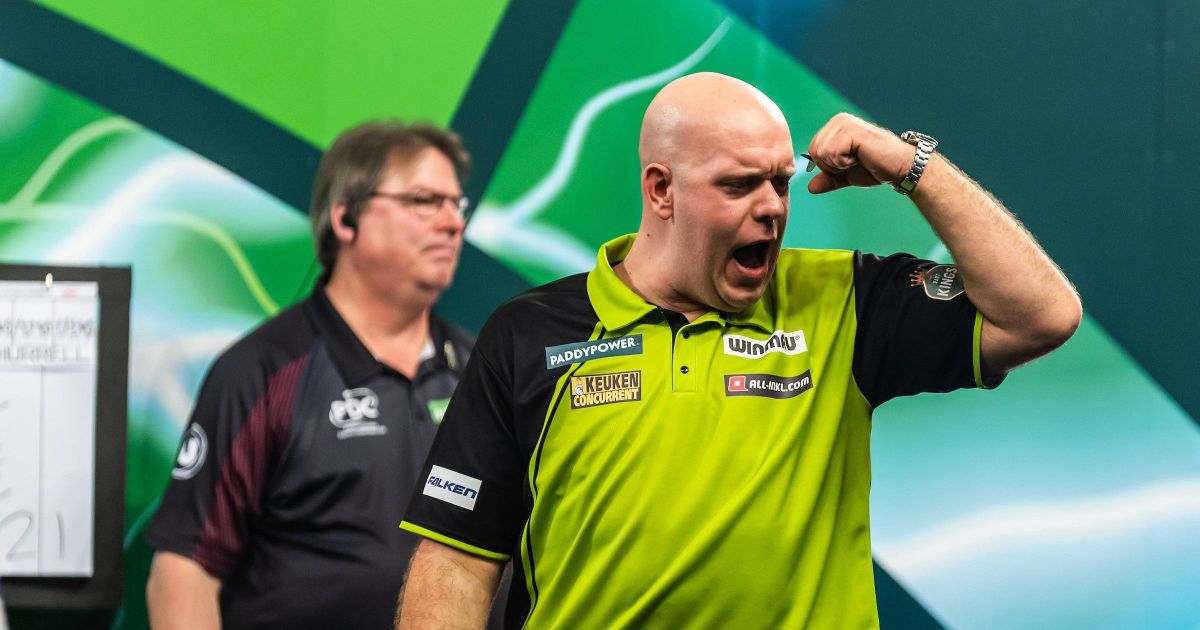 Michael van Gerwen survives Brendan Dolan battle to keep hopes of 4th ...