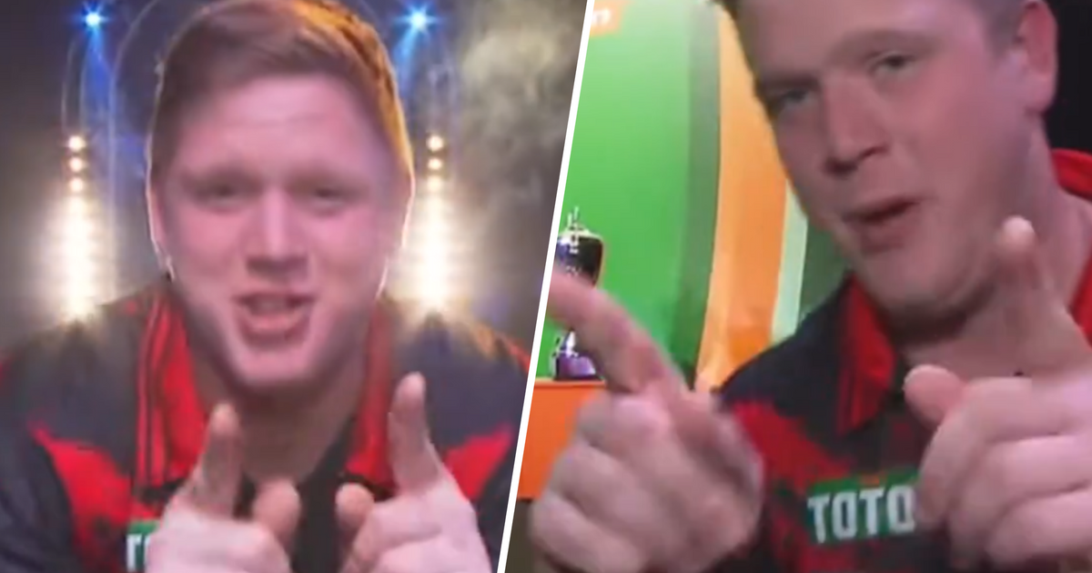 VIDEO: Danny van Trijp raps along during walk-on at Dutch Open