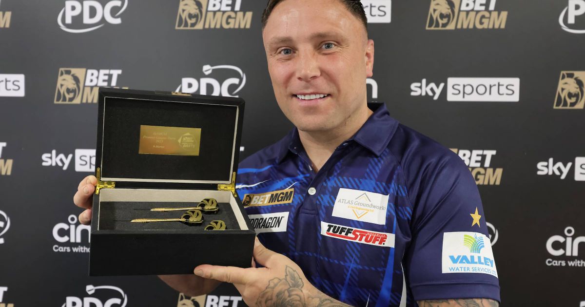 Gerwyn Price secures second set of solid gold darts