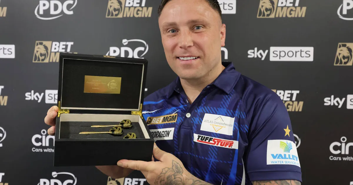 Gerwyn Price secures second set of solid gold darts