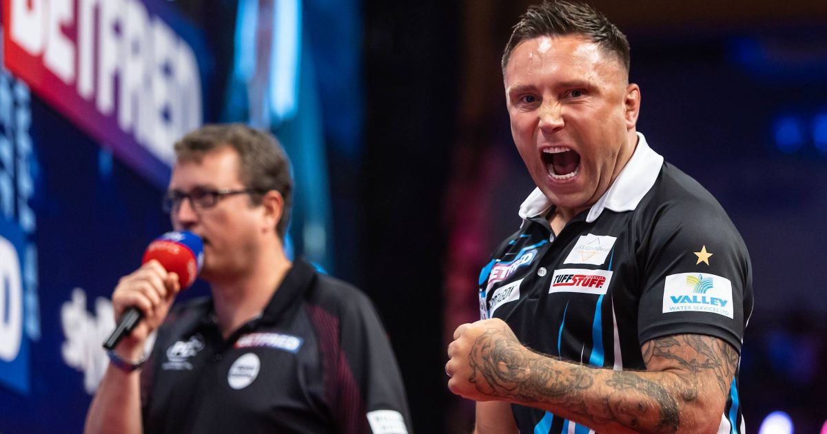 "I felt like my head was going to blow off": Gerwyn Price keeps lid on ...