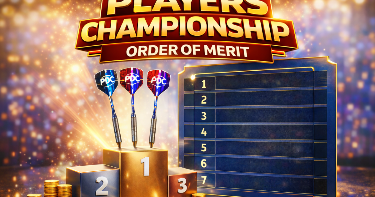 Order of Merit Players Championship after PC 22 | Rob Cross and Stephen ...