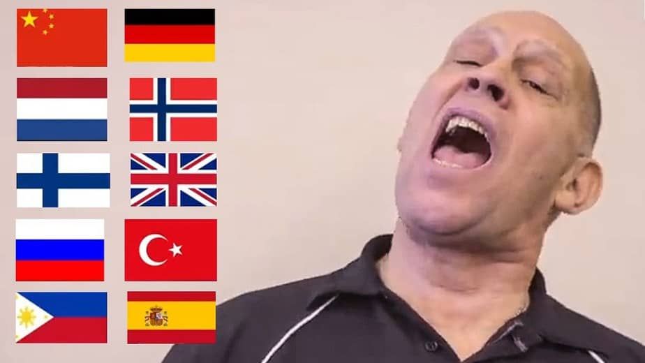 THROWBACK VIDEO: Russ Bray shouts 180 in 10 different languages