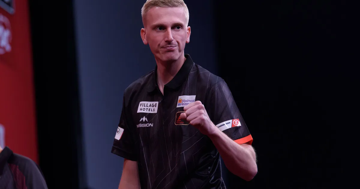 Wessel Nijman zieht bei der Swiss Darts Trophy nach tollem Final-Leg an ...