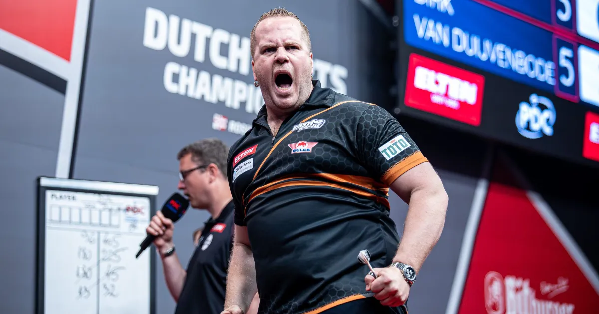 Speelschema zaterdagmiddag op Flander Darts Trophy 2024 met Van Veen, Van Duijvenbode, Doets ...